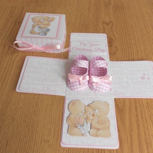 Christening Day - Baby Girl - Exploding Box Card - Etsy