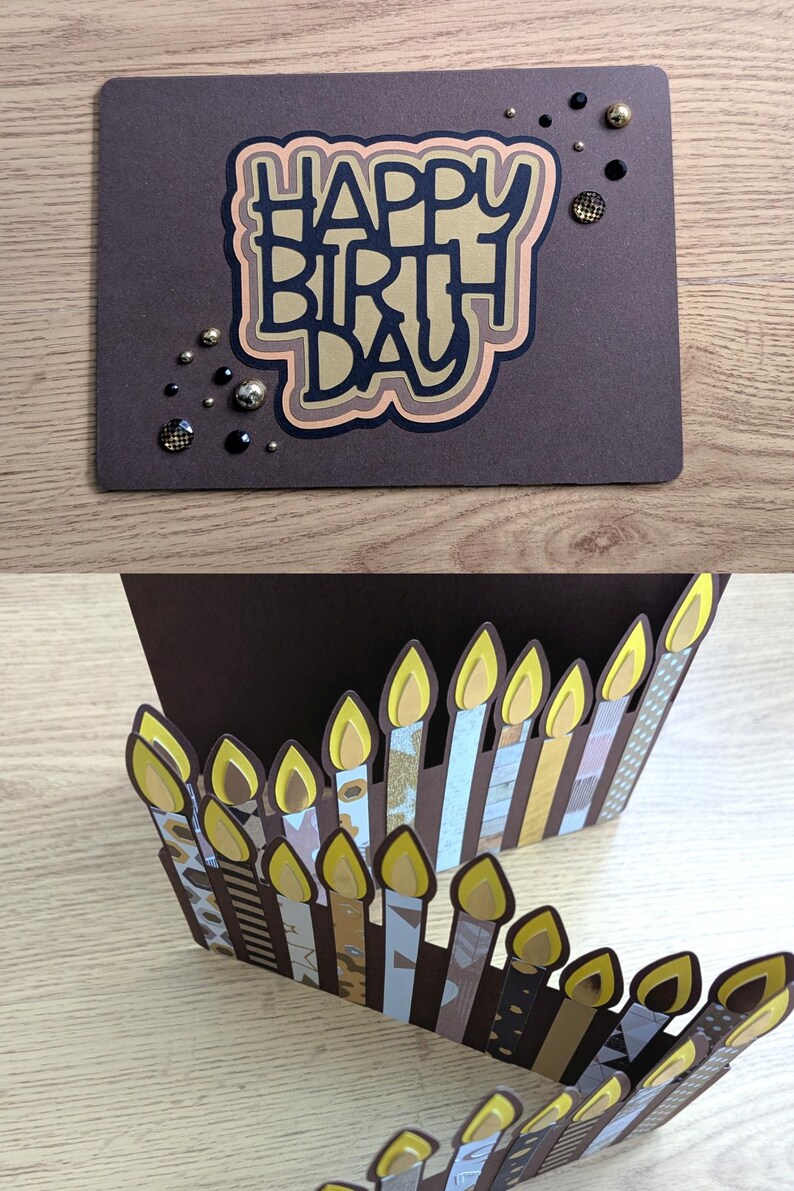 Candles Card - Age Birthday Candles Card (5” X 7”) - Candle for Every ...