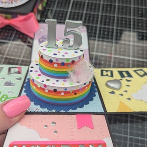 Birthday Cake - Exploding Box Card - Etsy