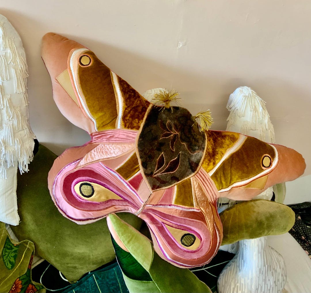 Big Moth Cushion /pillow , Insect Shaped Cushion /pillow Hand Made ...