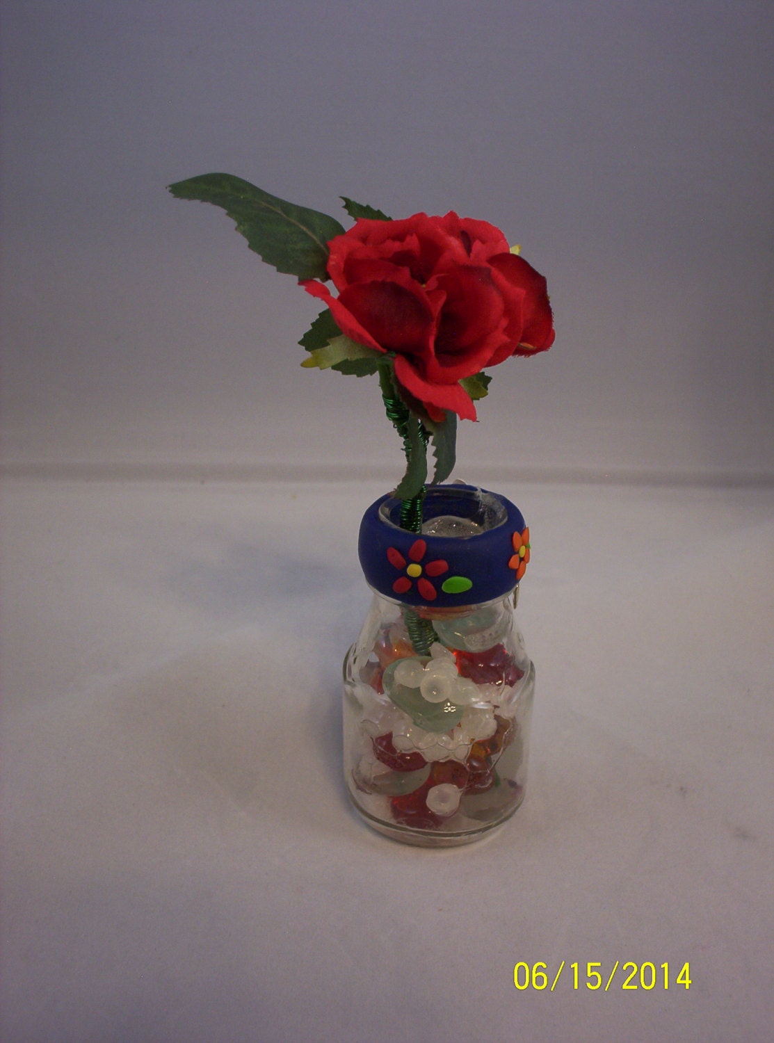 Lovely Rose in a Glass Vase - Etsy