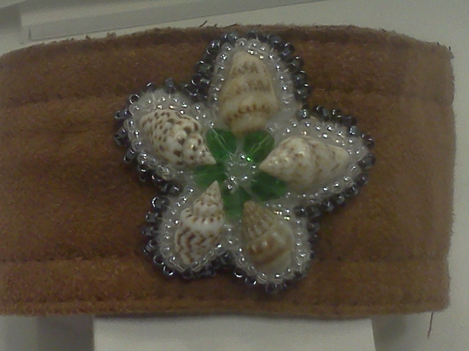 Sea Shells From the Sea Shore, With Crystals or Not, Hand Beaded Onto ...