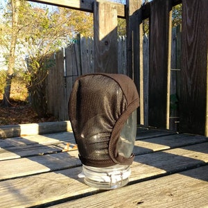 Ready to Ship Black With Black Mesh Hearing Aid Cap for Those With ...