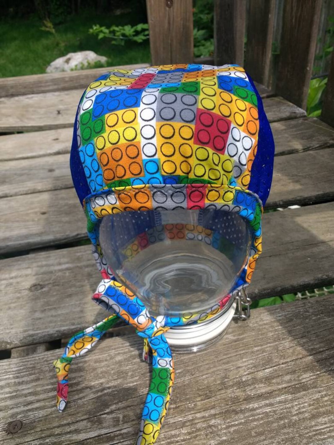 Ready to Ship Building Blocks With Royal Blue Mesh Hearing Aid Hat for ...