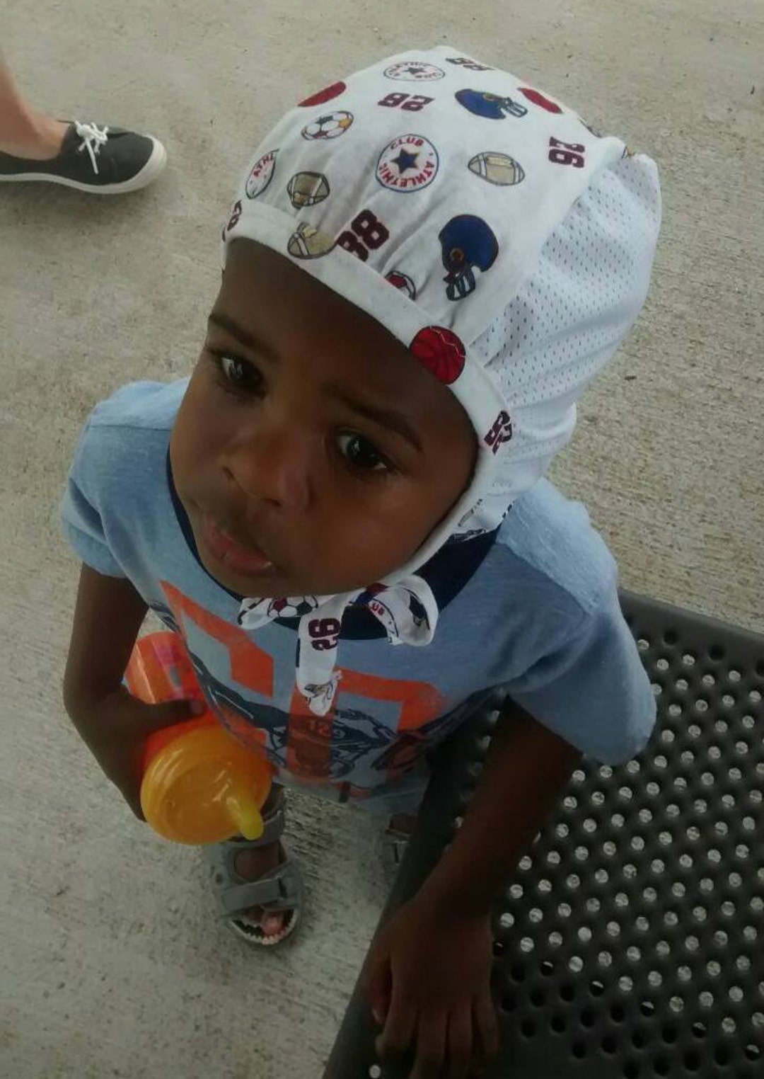 Ready to Ship Sports With White Mesh Hearing Aid Cap for Those With ...