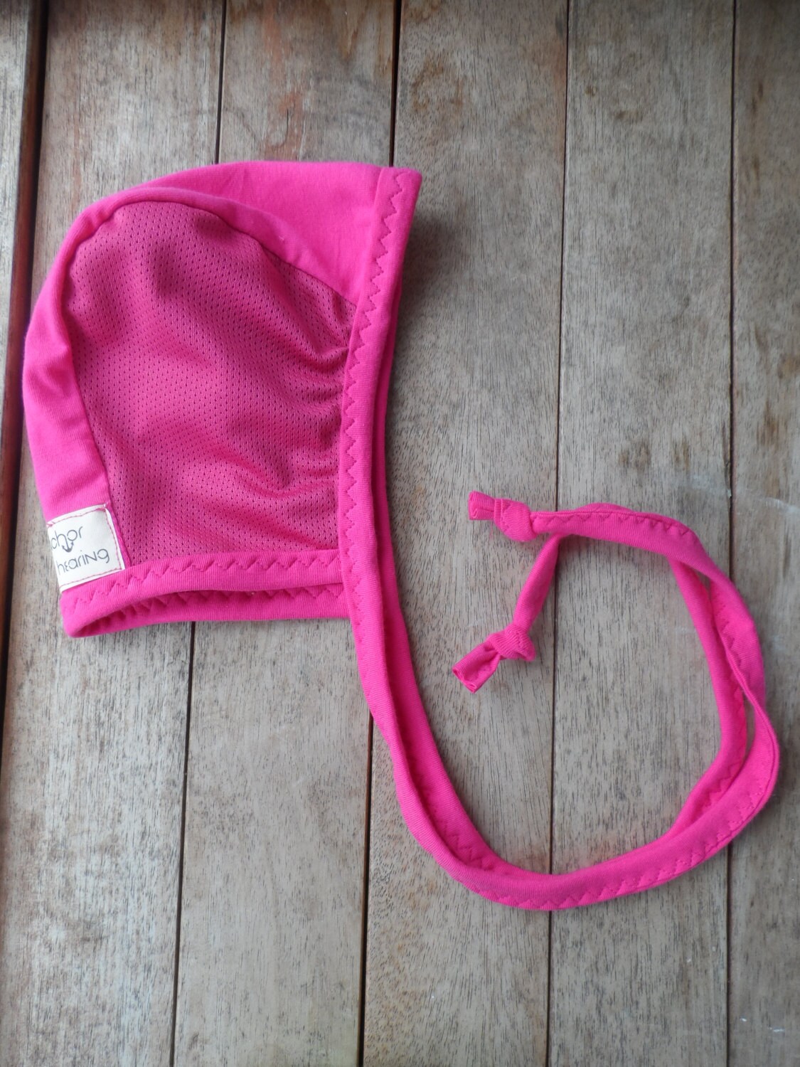 Ready to Ship Hot Pink With Hot Pink Mesh Hearing Aid Cap for | Etsy