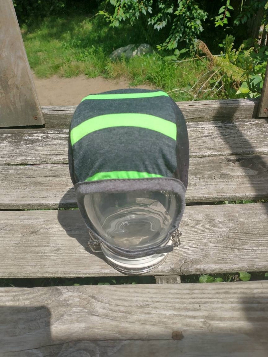 Limited! Ready to Ship Charcoal Gray With Lime Stripe Hearing Aid Snap ...