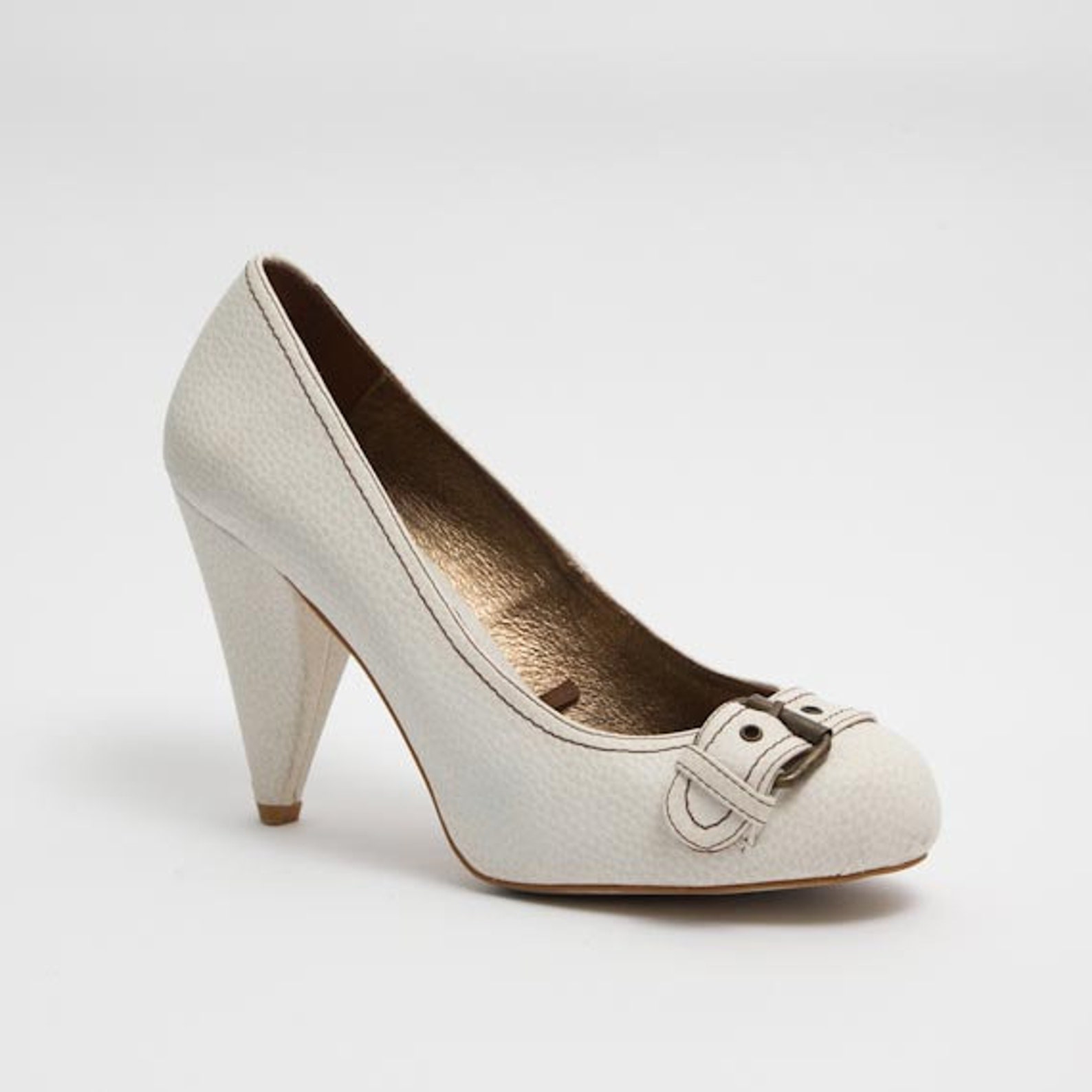 1990s White Platform Pumps Vintage 90s Buckle Pumps Leather Y2K High ...