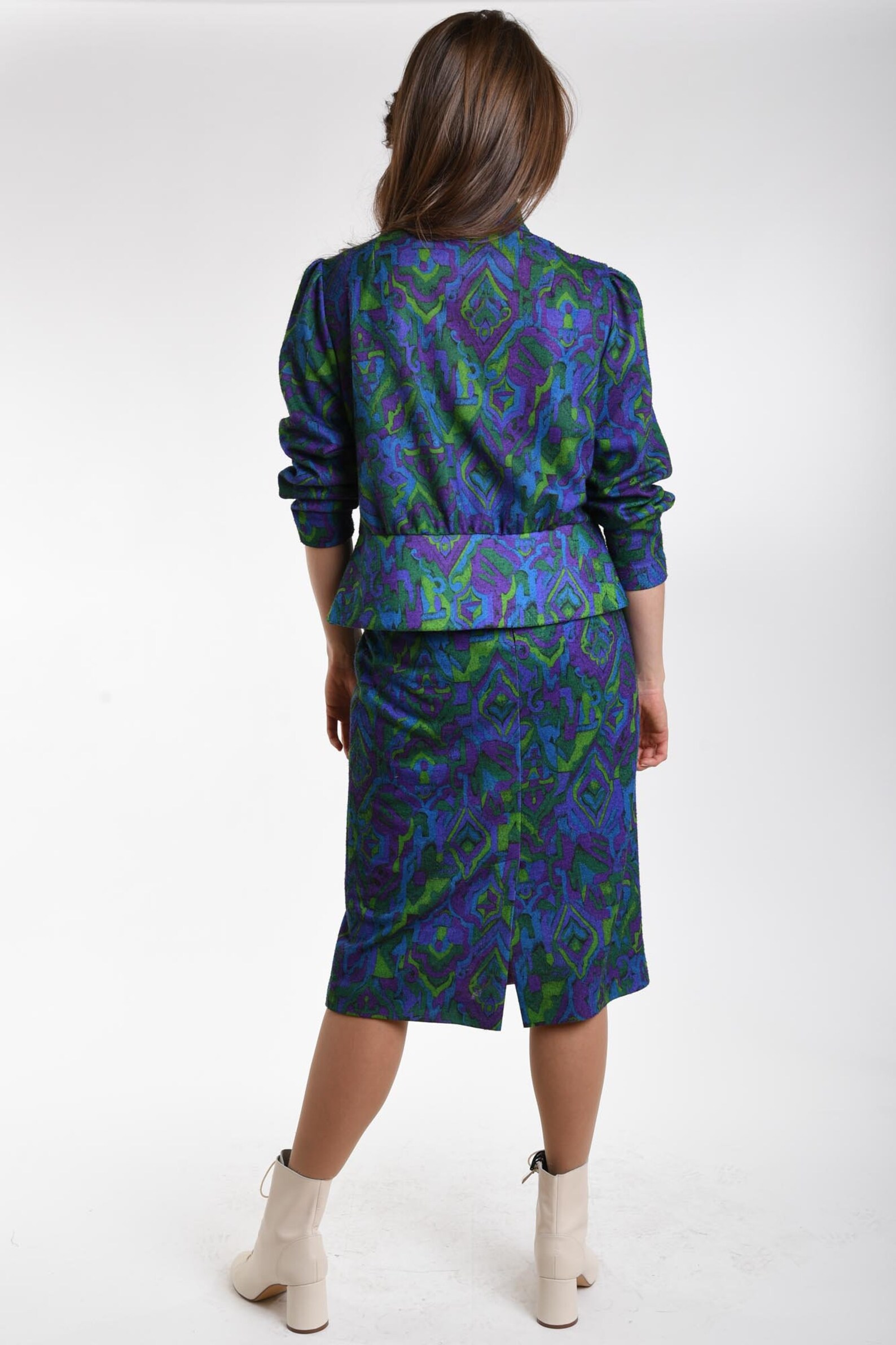 1960s Two Piece Dress JACKET and SKIRT Set 60s Mod Dress Suit - Etsy