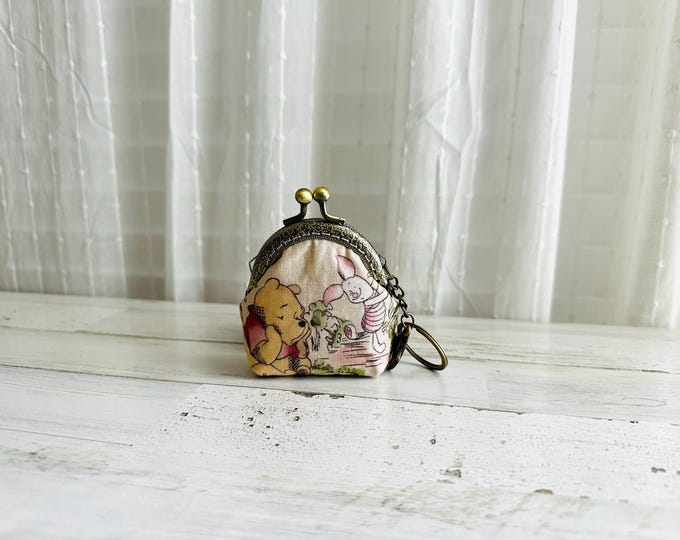 Winnie the Pooh and Friend Small Coin Purse With Hook and Keychain - Etsy