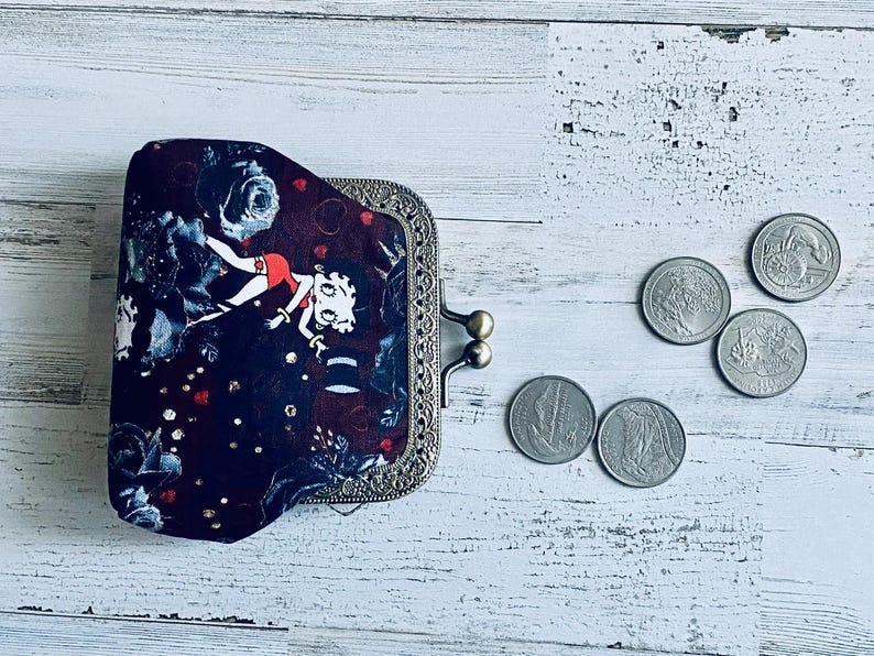 Betty Boop Jazz Age Coin Purse Wallet With Kiss Clasp - Etsy