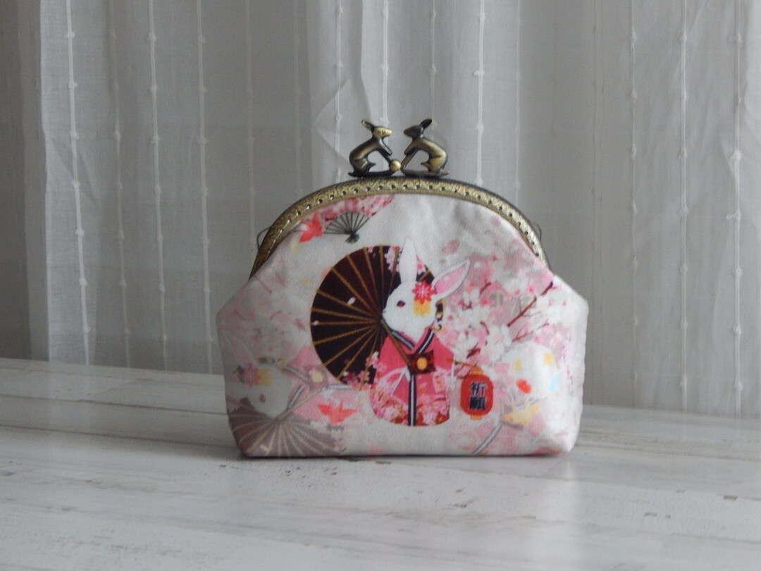 Japanese Style Rabbit Bunny Wallet Card Holder Coin Purse With Bunny ...