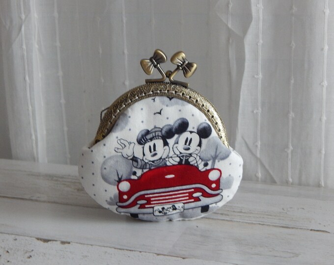 Disney Mickey and Minnie Vintage Romance Coin Purse Wallet - Etsy