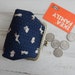 Bunny Rabbit on Blue Wallet Card Holder Coin Purse With Kiss Clasp - Etsy