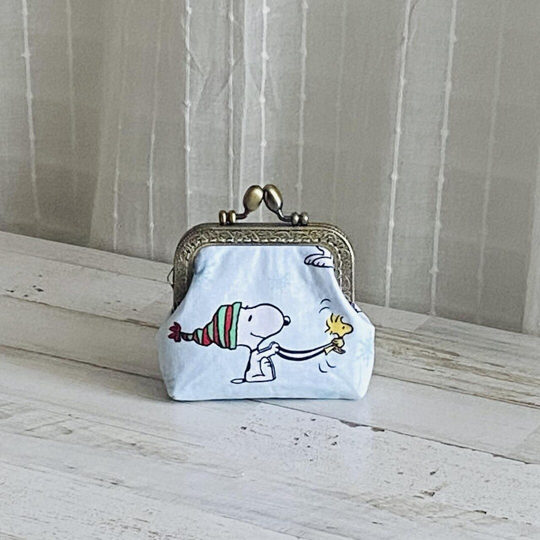 Snoopy Christmas Theme Square Coin Purse Wallet With Kiss Lock - Etsy
