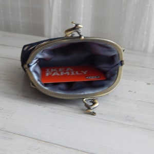 Bunny Rabbit on Blue Wallet Card Holder Coin Purse With Bunny Figure ...