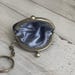 Blue Embroidery Mini Coin Purse With Key Chain - Etsy