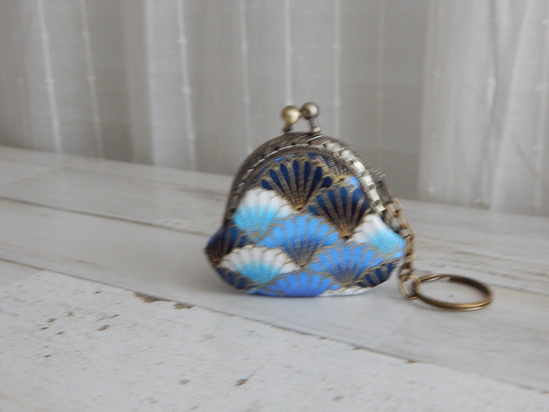 Japanese Style Fan Design Mini Coin Purse With Key Chain - Etsy