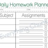 Daily Homework Planner - PDF File/printable - Etsy