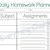 Daily Homework Planner - PDF File/printable - Etsy