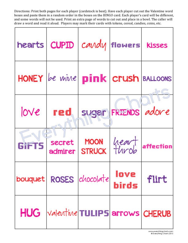 Valentine GAMES PACK - PDF Files/printables - Etsy