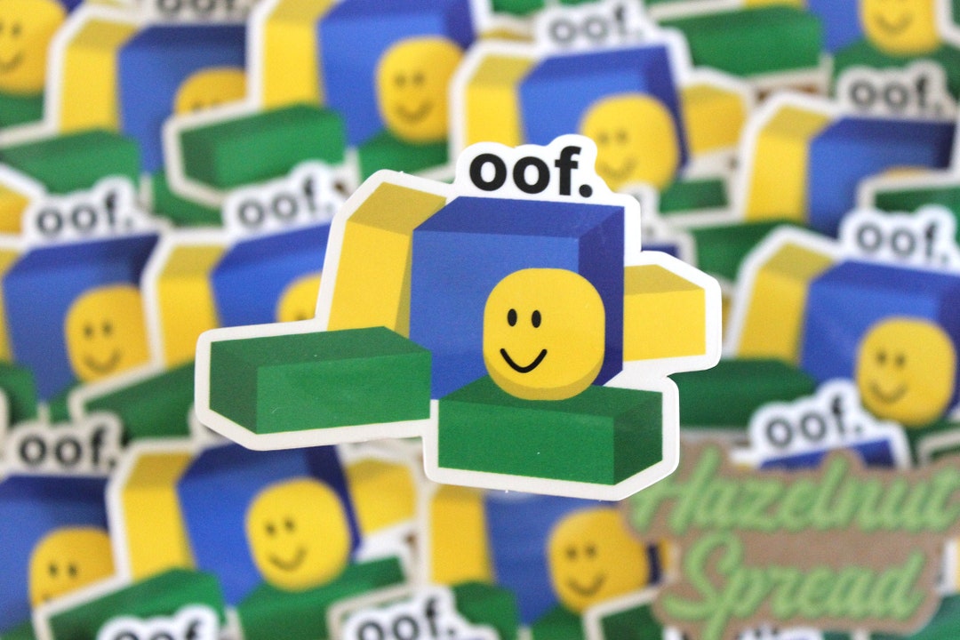 Oof Vinyl Sticker Funny Sticker Waterproof Sticker - Etsy