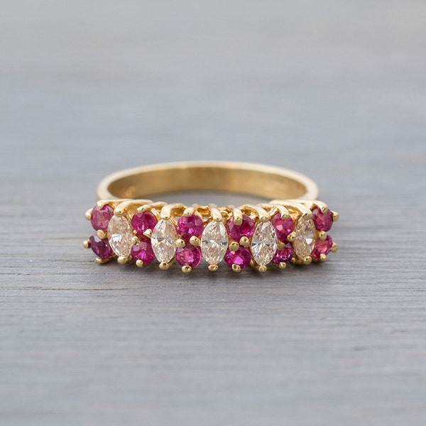 Ruby Wedding Ring - Etsy