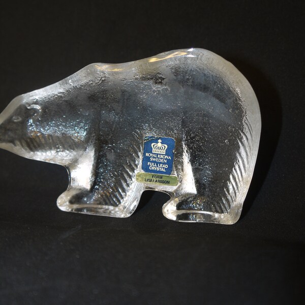 Glass Royal Krona Bear - Etsy