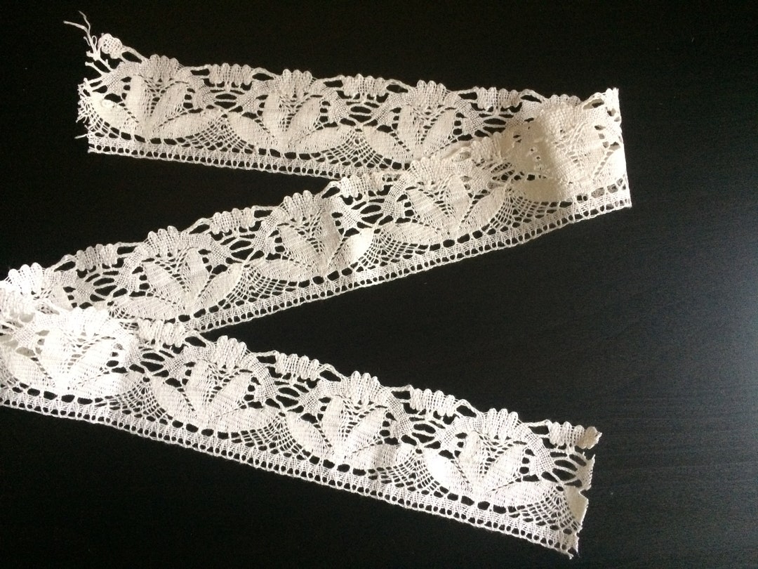 Natural White Linen Lace / Linen Ribbon Lace / Linen Lace Trim ...