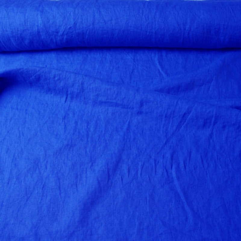 Blue Linen Fabric - Etsy
