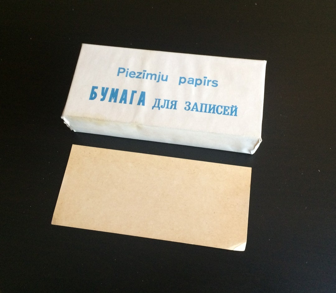 Vintage Soviet Note Paper / USSR Vintage / Vintage Unused Paper ...