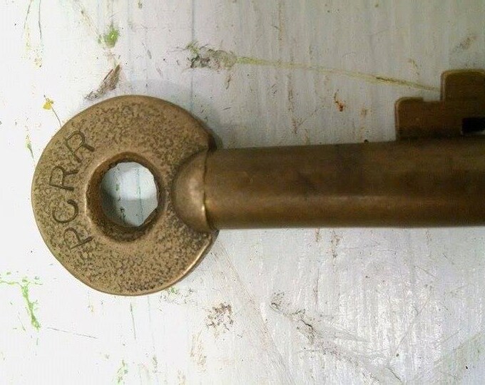 Large Barrel PCRR Adlake Switch Key Railroad Lock Pennsylvania Railroad ...