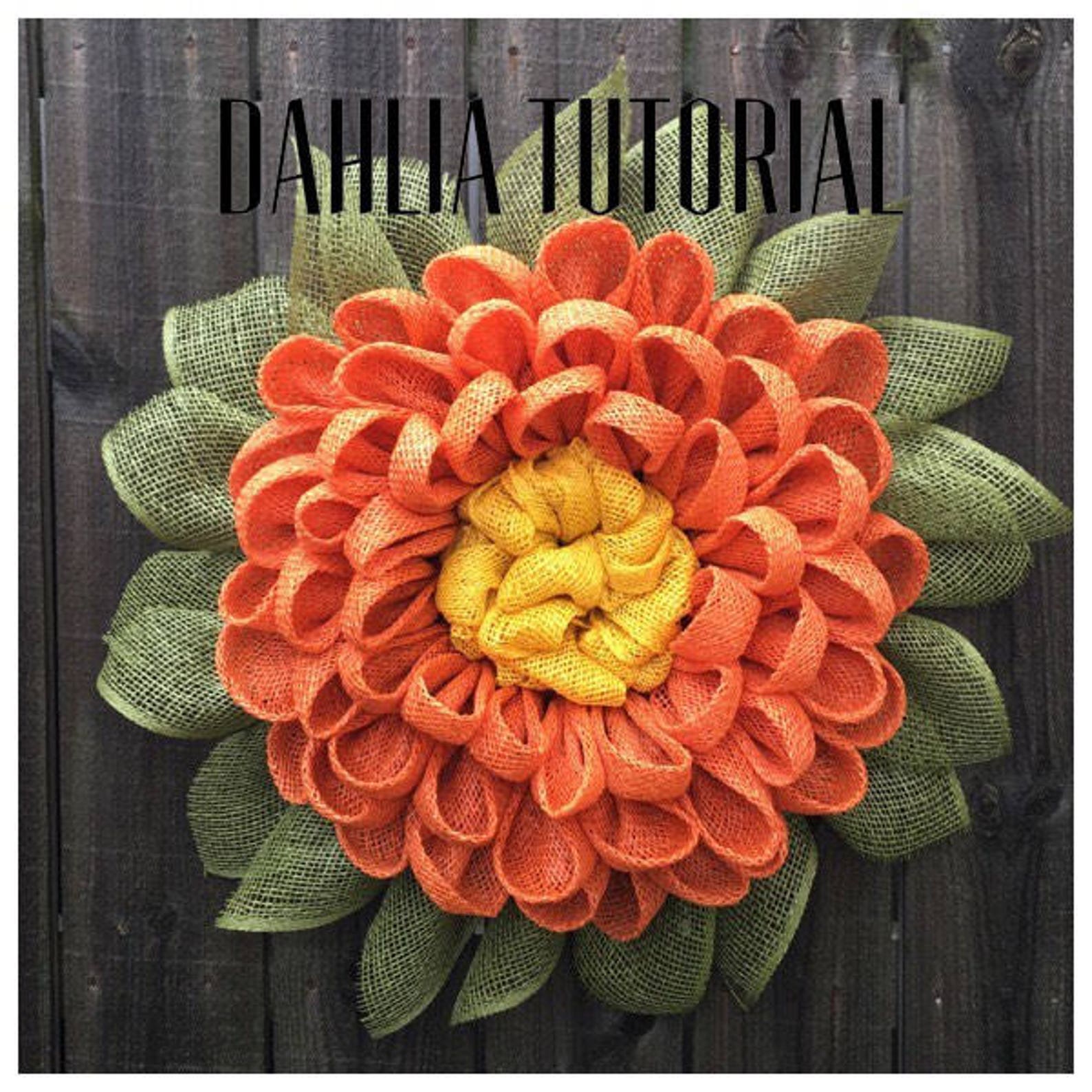 Gerber Daisy Tutorial, Dahlia Tutorial, DIY Wreath, Video Tutorial ...