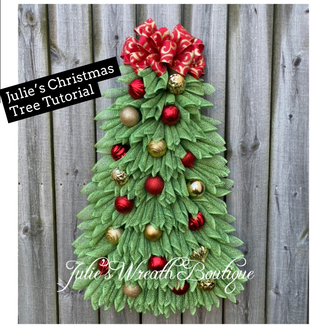 Christmas Tree Mesh Wreath Directions