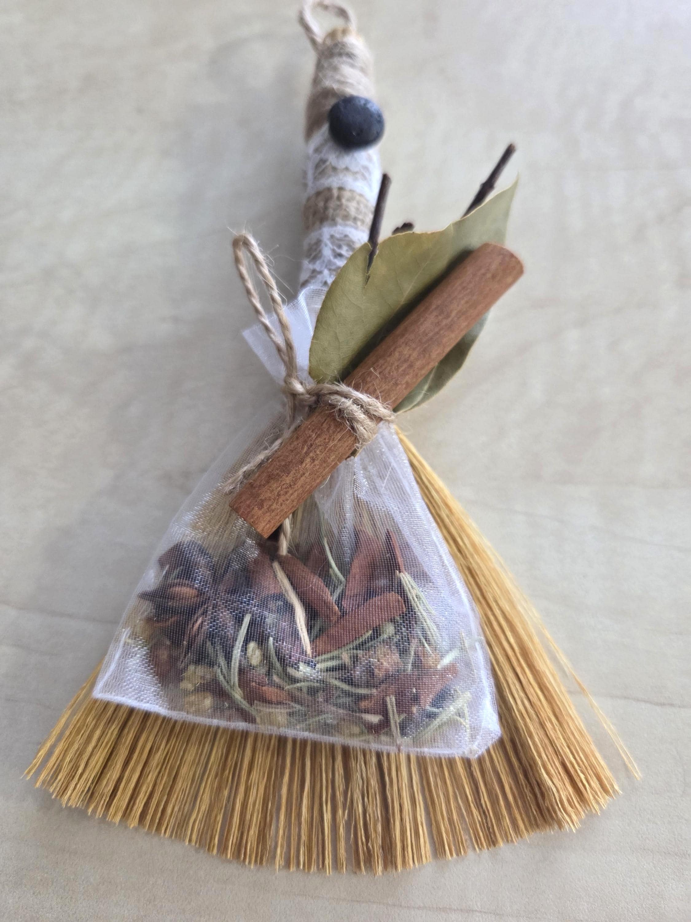 Rustic Herb Mini Broom, Home Blessing, Good Energy Gift - Etsy
