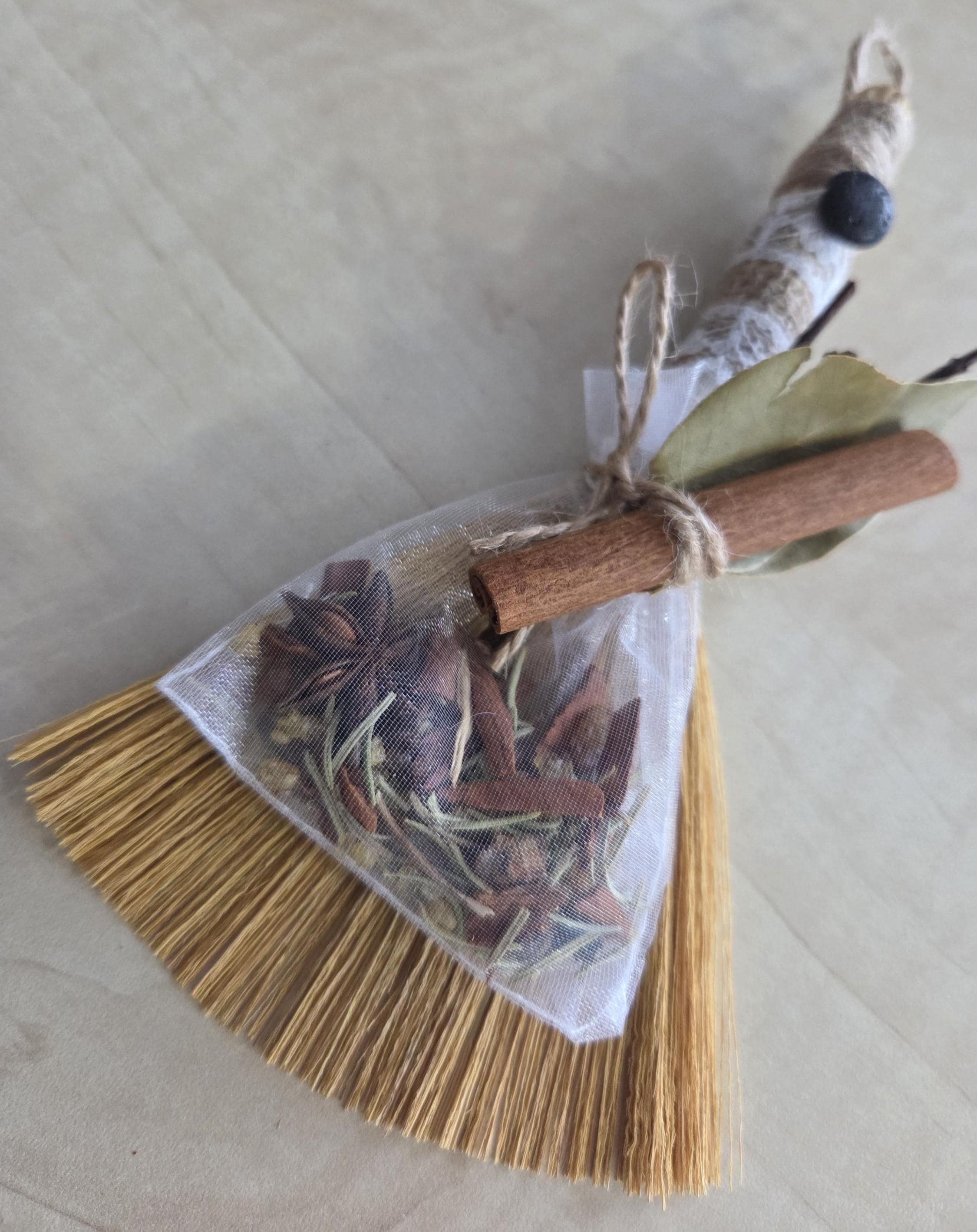 Rustic Herb Mini Broom, Home Blessing, Good Energy Gift - Etsy