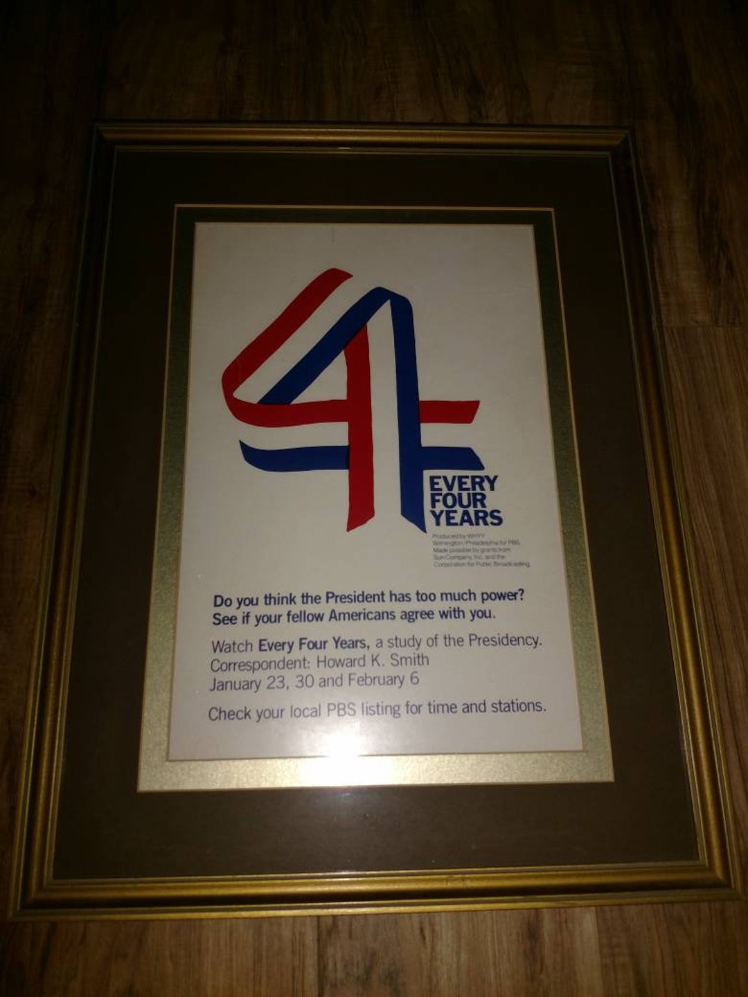 Poster for Every Four Years Study on the Presidency PBS Documentary ...