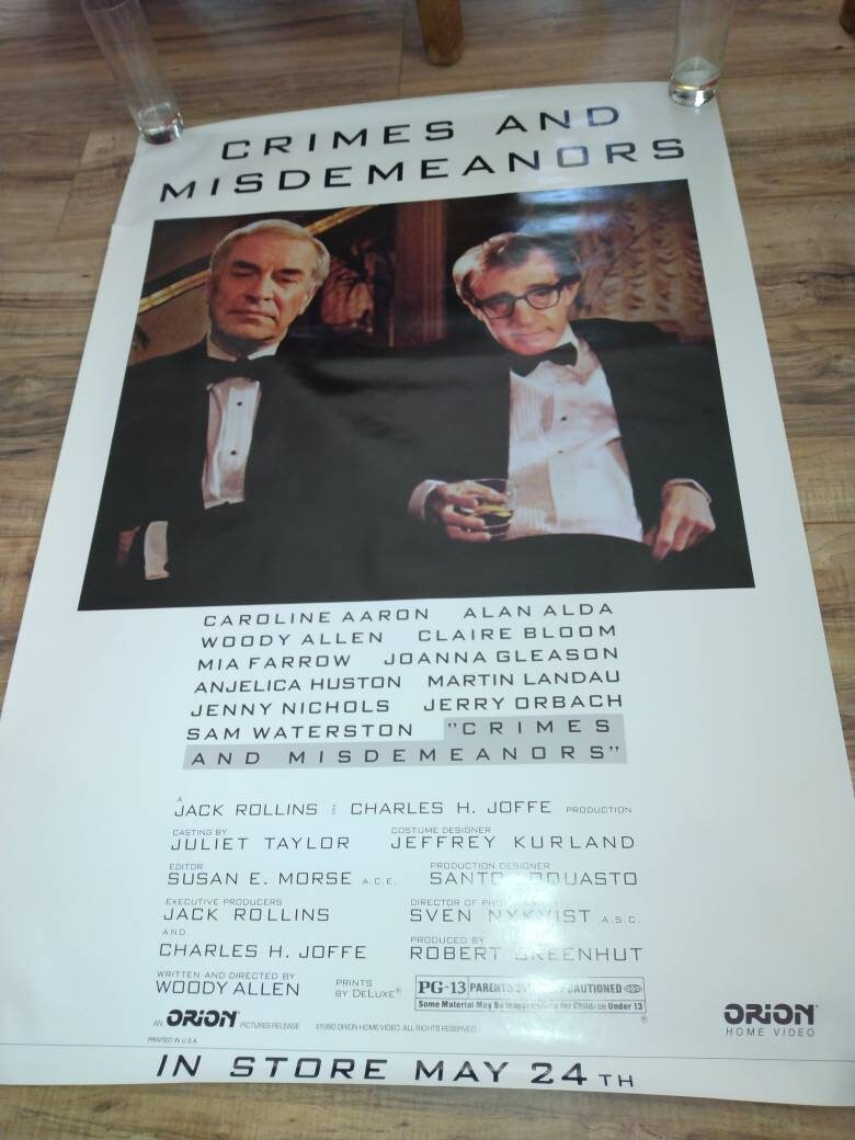Crimes And Misdemeanors Poster