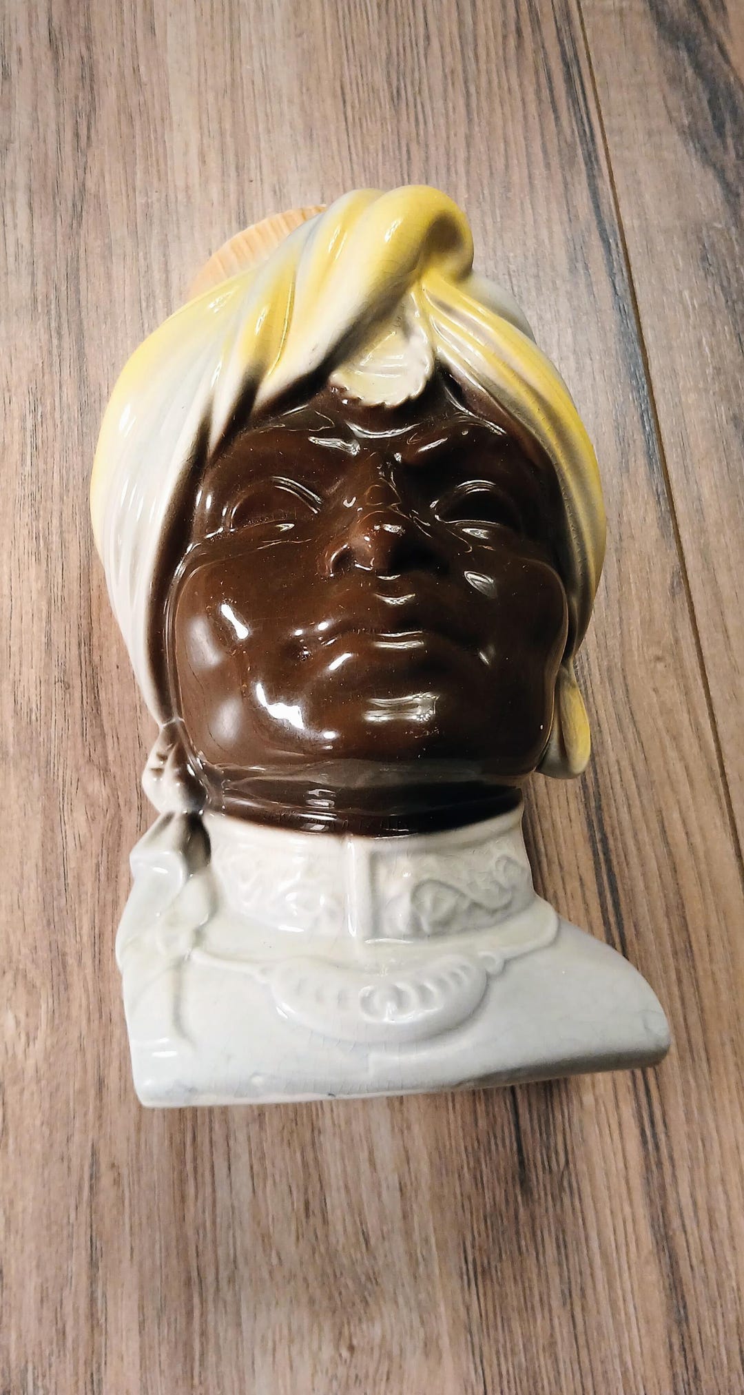 Royal Coplay Ceramic Head Vase Wall Pocket Moor Arab Sultan Handsome ...