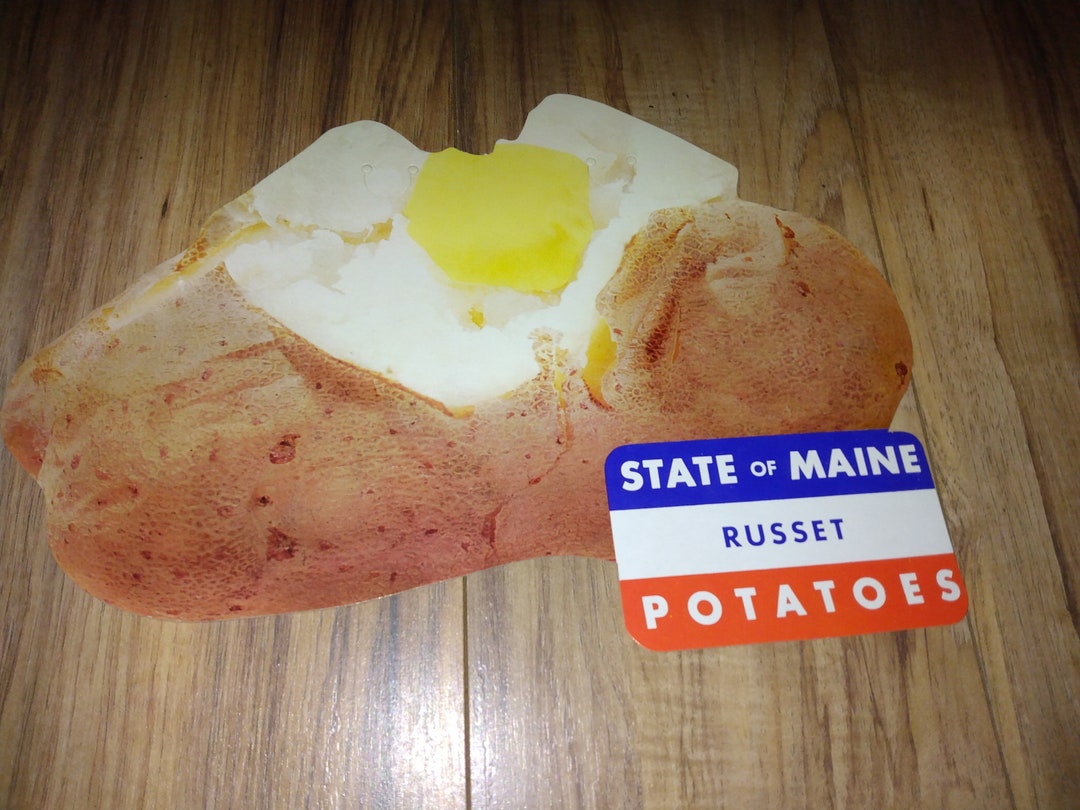 Vintage 1950s State of Maine Potatoes Grocery Store Cardboard Ceiling ...