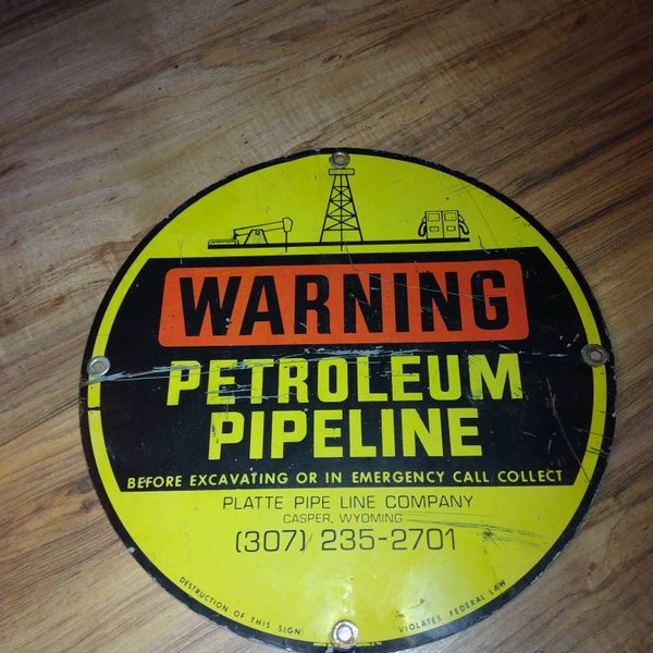 Vintage Petroleum Signs - Etsy