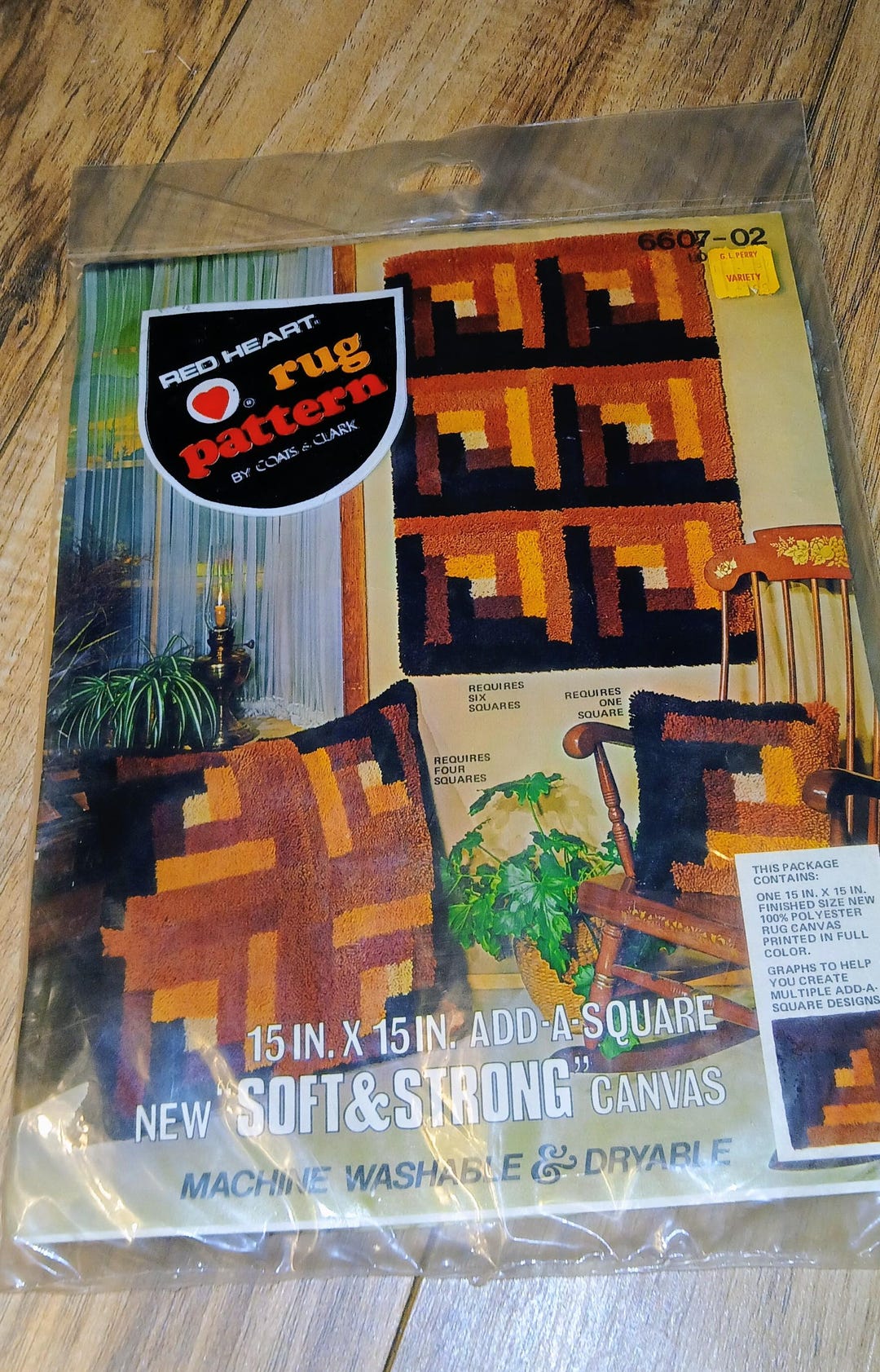 Vintage Unopened Red Heart Rug Pattern - Etsy