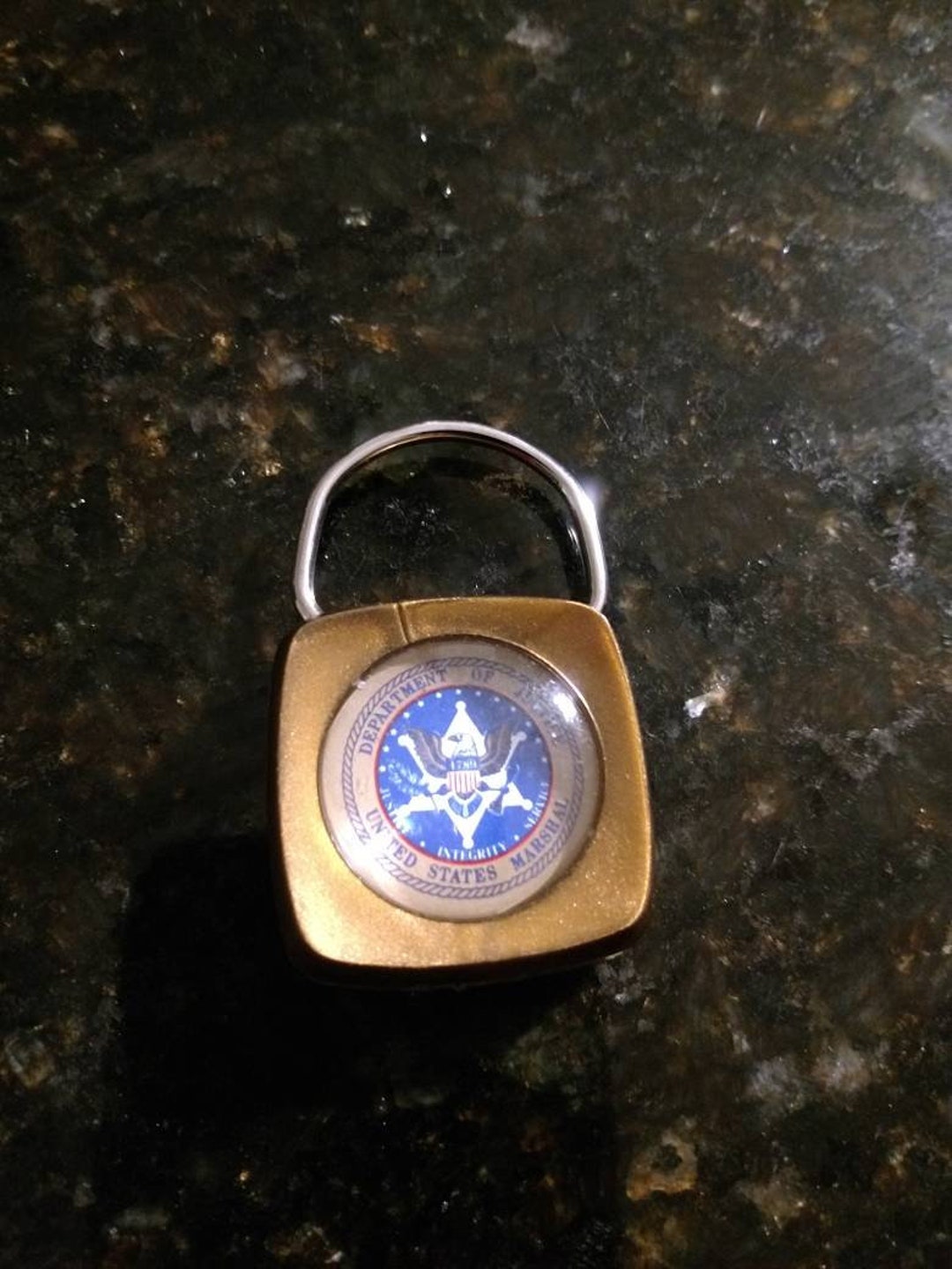 Department of Justice US Marshals Small Vintage Keychain - Etsy