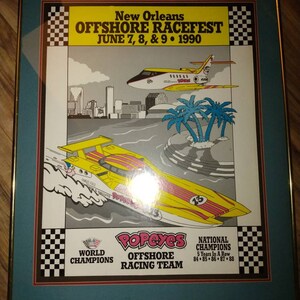New Orleans Offshore Racefest June 7, 8, 9th 1990 Popeyes Offshore Race ...