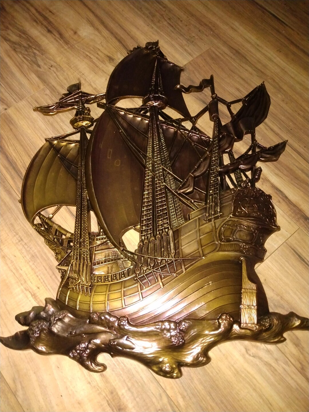 Vintage Syroco Spanish Pirate Ship Wall Art - Etsy