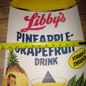Large Libby's Can Shaped Poster for Pineapple Grapefruit - Etsy