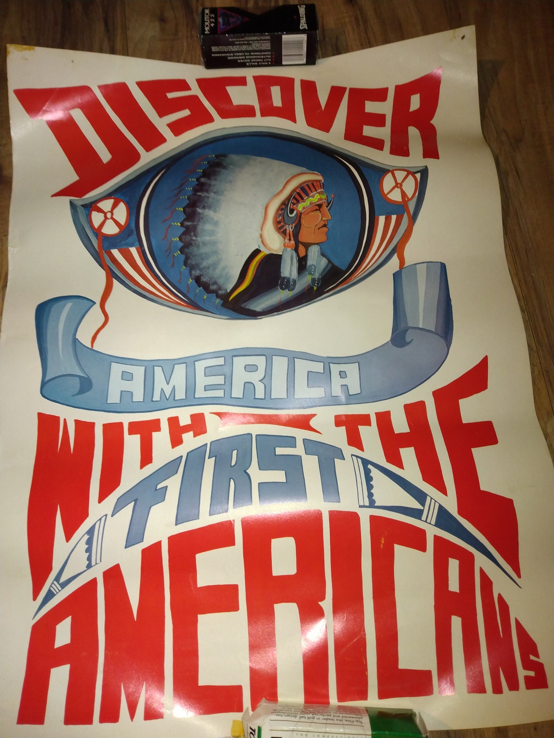 Vintage Discover America With the First Americans Poster Smithsonian - Etsy