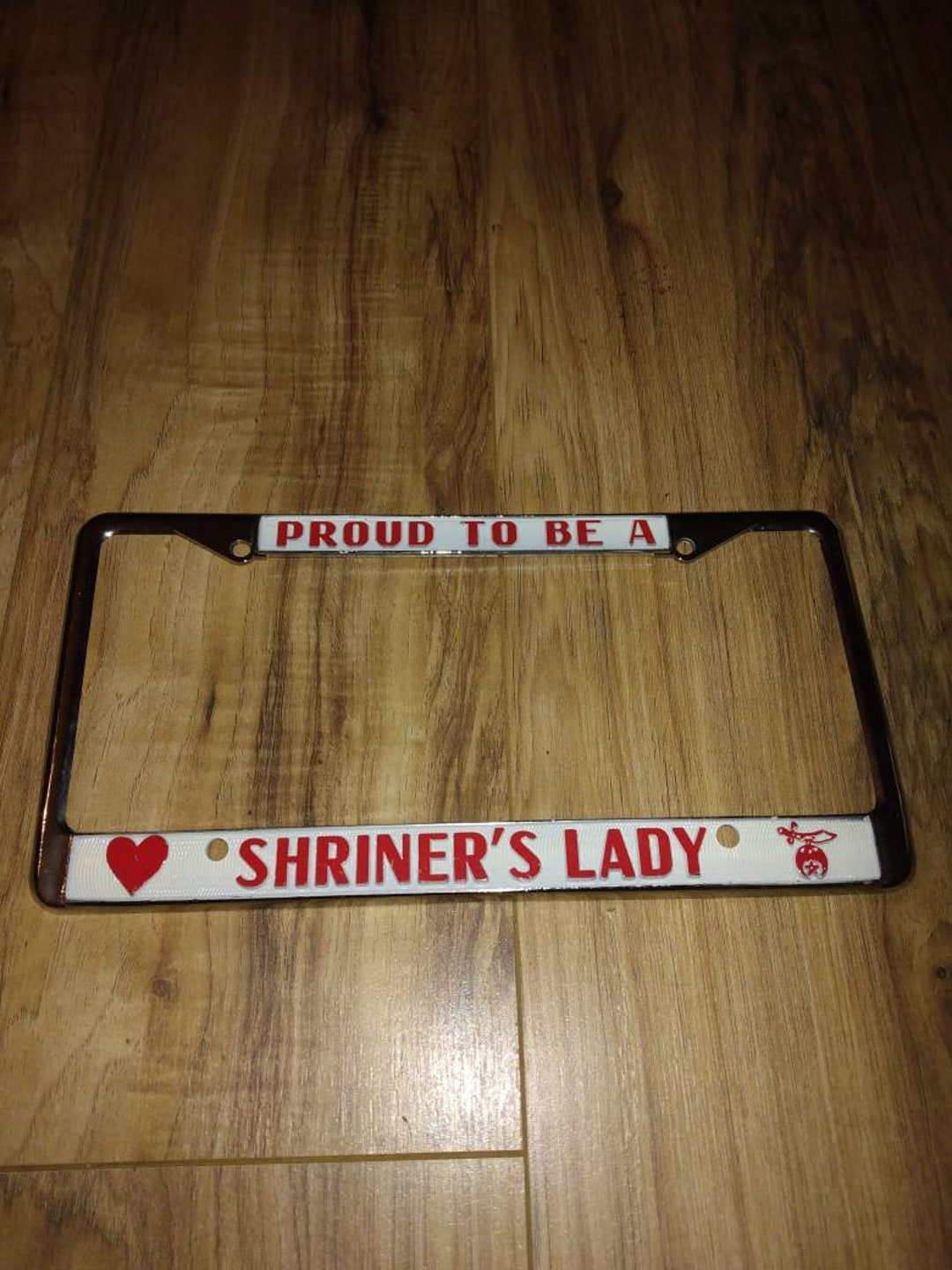 Vintage Shriners Lady License Plate Holder - Etsy