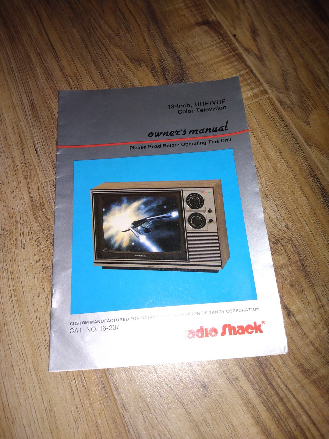 Vintage Radio Shack 13 in UHF VHF Color Tv Users Manual - Etsy