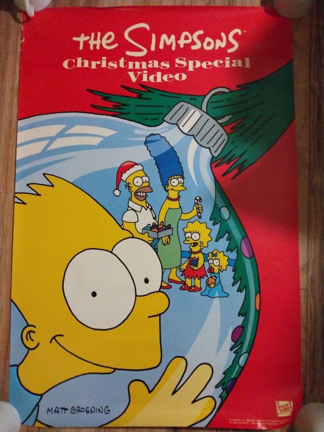 1991 the Simpsons Christmas Special Video Poster - Etsy